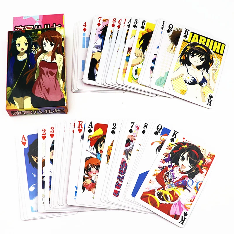 The Melancholy of Haruhi Suzumiya Poker Playing Deck Cards Haruhi Kyon ...