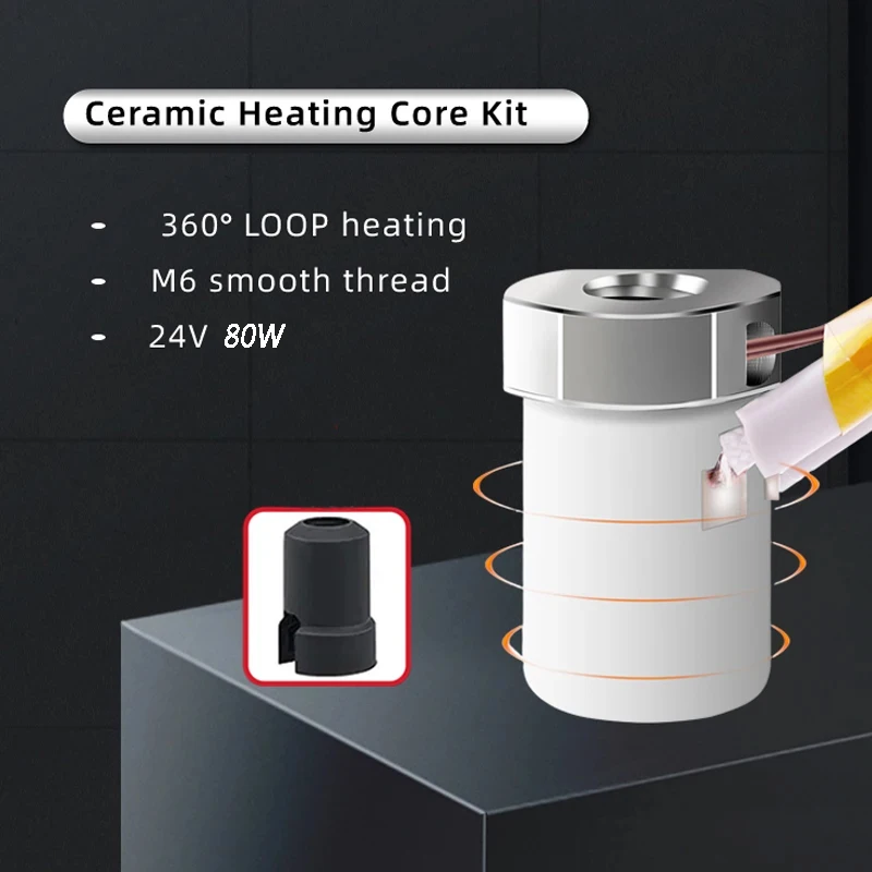 24V Volcano Ceramic Heating Core with B3950 or 104NT Thermistor Kit ...