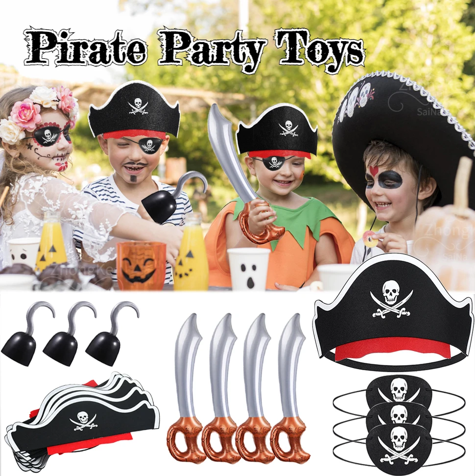 12-8-6-Set-Pirate-Party-Decoration-for-Kids-Birthday-Halloween ...