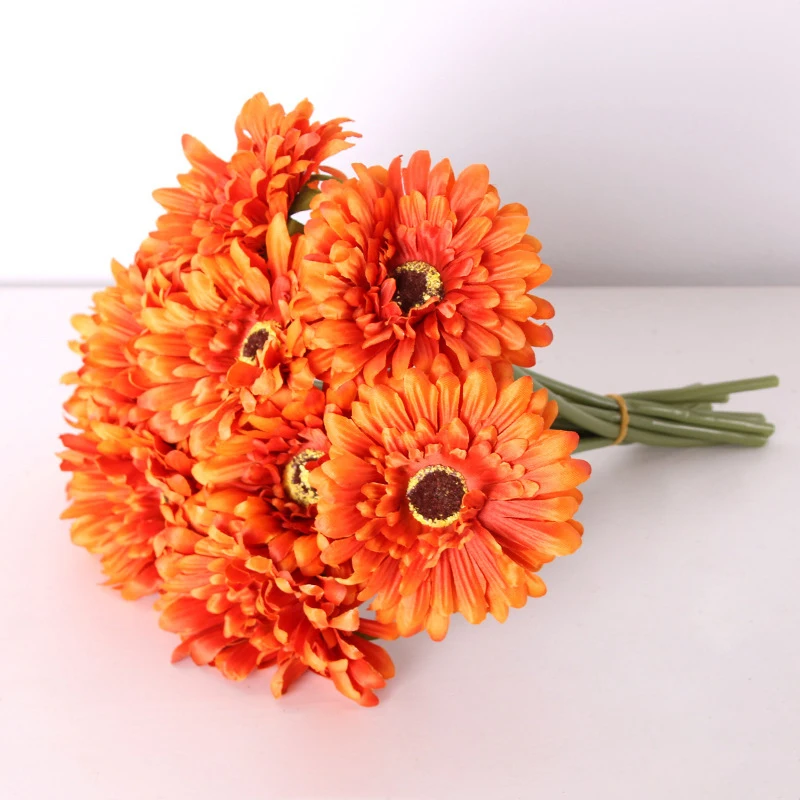 5-10PC-Artificial-Silk-Gerbera-Home-Decoration-Flower-Heads-Daisy-for ...