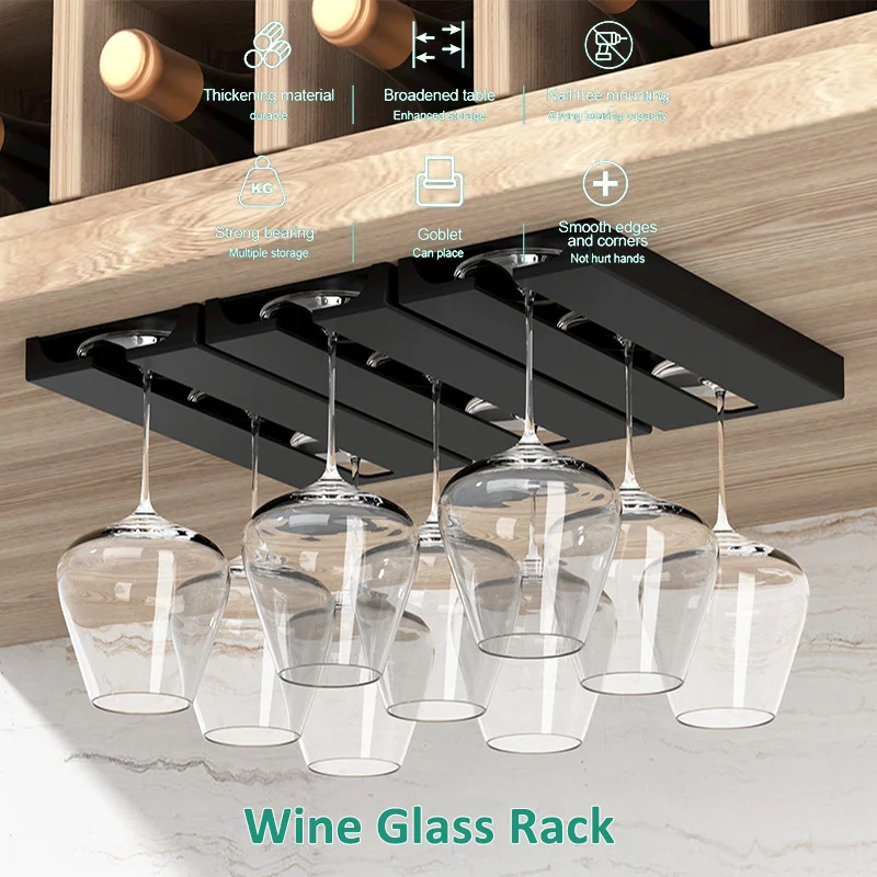 Under Cabinet Wine Glass Rack – All About Cookware