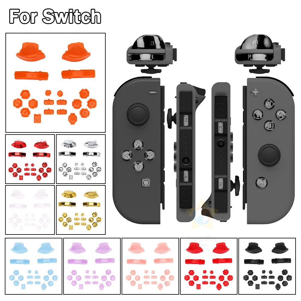 DIY Colorful ABXY Button Directions Keys SR SL L R ZR ZL Trigger Repair ...