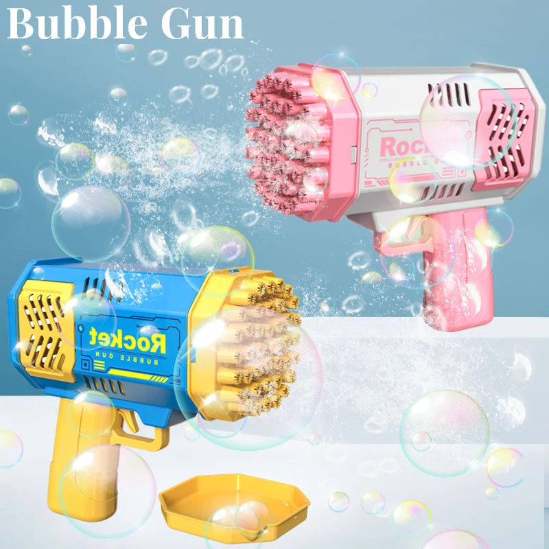 Mini Space Bubble Machine For Kids Bubble Gun Rocket Launcher Bubble Blower Children Soap Bubble ...