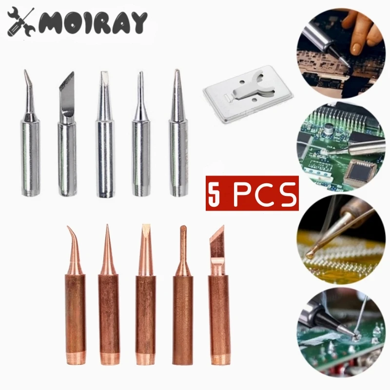 5pcs-900M-T-K-Pure-Copper-Soldering-Iron-Tip-Lead-free-Solder-Tips ...
