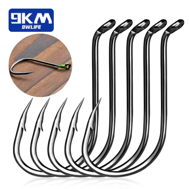 50-100 pcs Octopus Fishing Hooks - High Carbon Steel - Easy Fishing Tackle