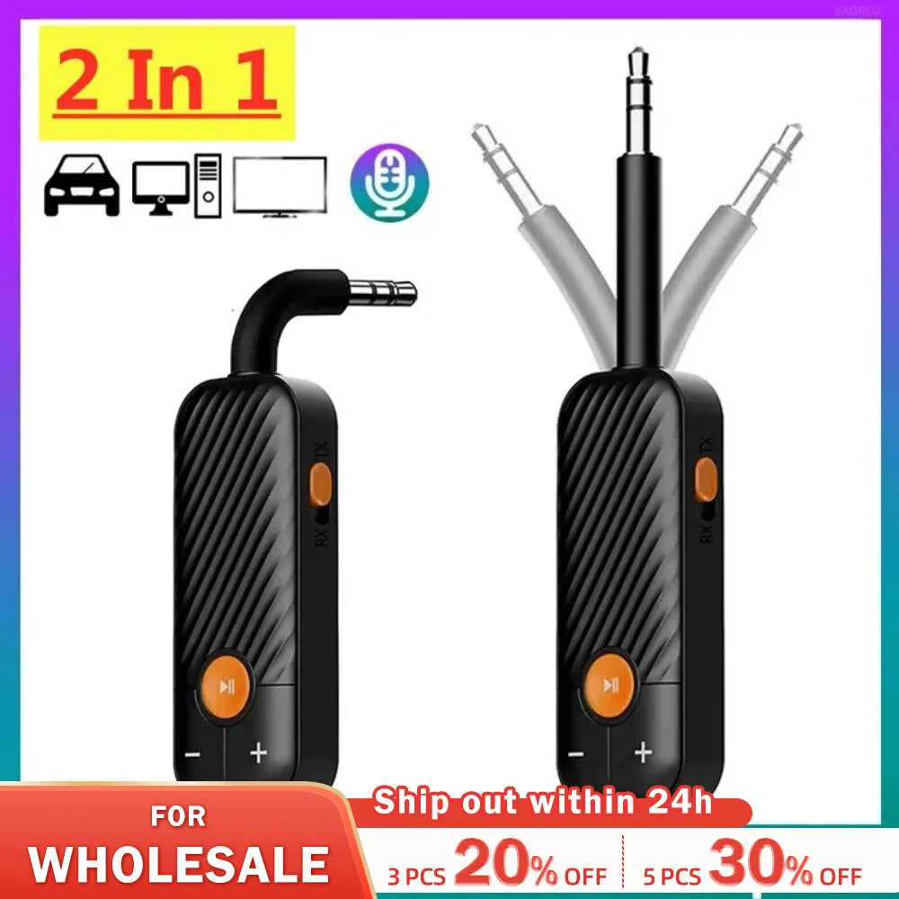 Bluetooth-5-2-Audio-Receiver-Transmitter-3-5MM-3-5-AUX-With-Mic-Stereo ...