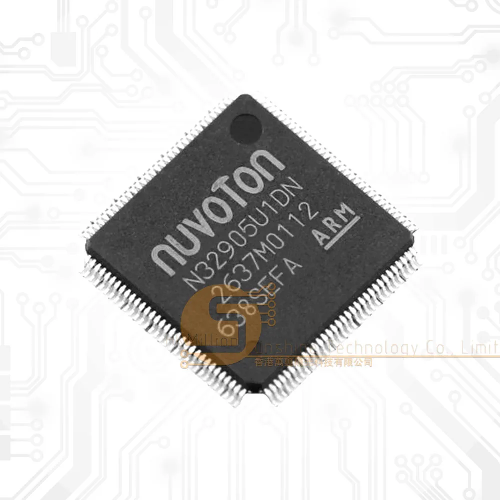 NUVOTON placa base N32905U1DN, Soc basado en NUVOTON ARM926 core, con ...