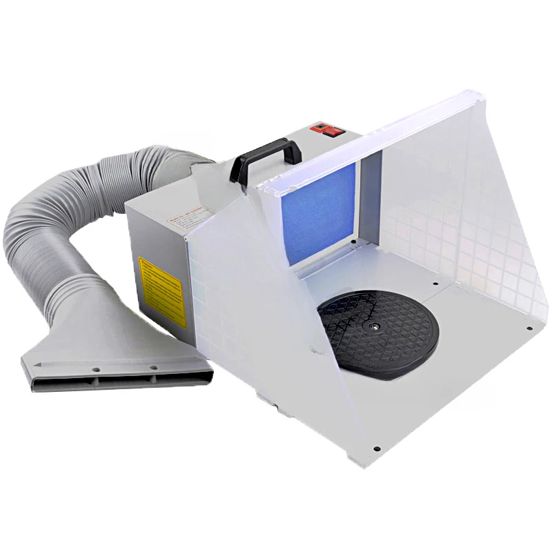 Portable-Airbrush-Spray-Booth-Set-Foldable-Paint-Spray-Extractor ...
