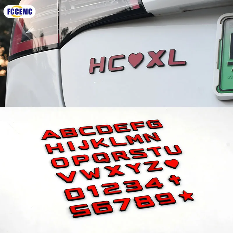 Love-3D-Metal-DIY-Letters-Alphabet-Emblem-Numbers-Chrome-Labeling-Car ...