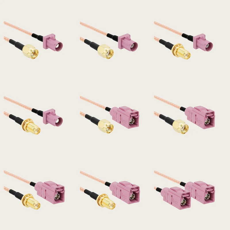 FAKRA-H-type-to-SMA-Male-Female-Coaxial-Connector-RF-Crimp-for-Cable ...