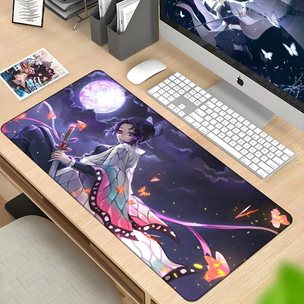 Mouse Pad PC Purple Flower D-demon Slayer Desk Mat XXL New Kochou ...