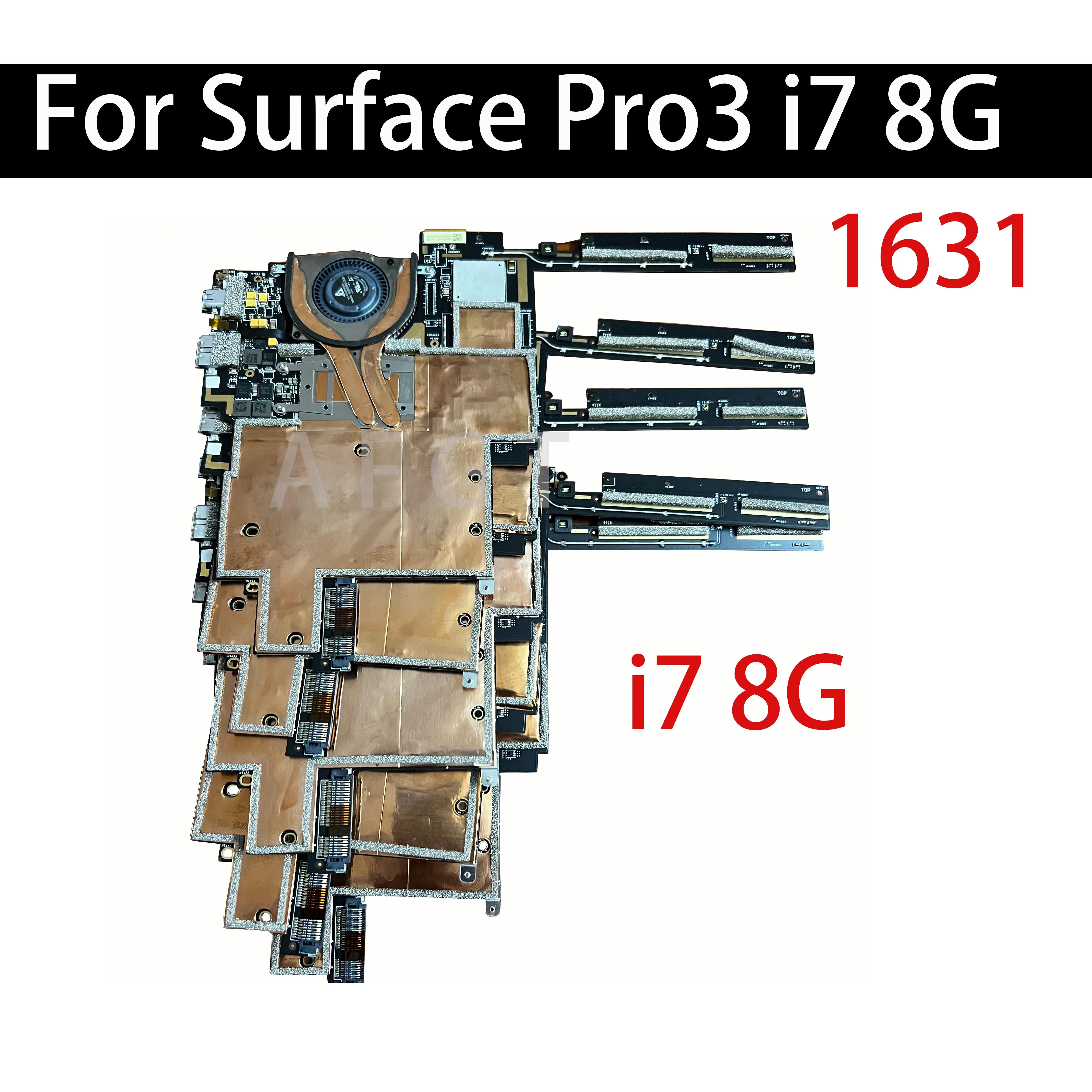 Original Motherboard For Microsoft Surface Pro 3 1631 Laptop CPU i7 8G ...