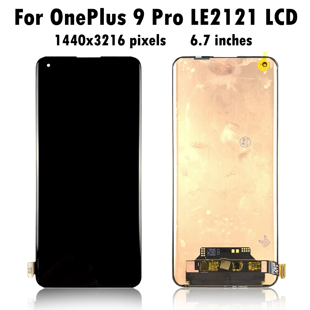 6.7" AMOLED LCD For OnePlus 9 Pro 1+ 9ro LE2121 LE2125 LE2123 LCD ...