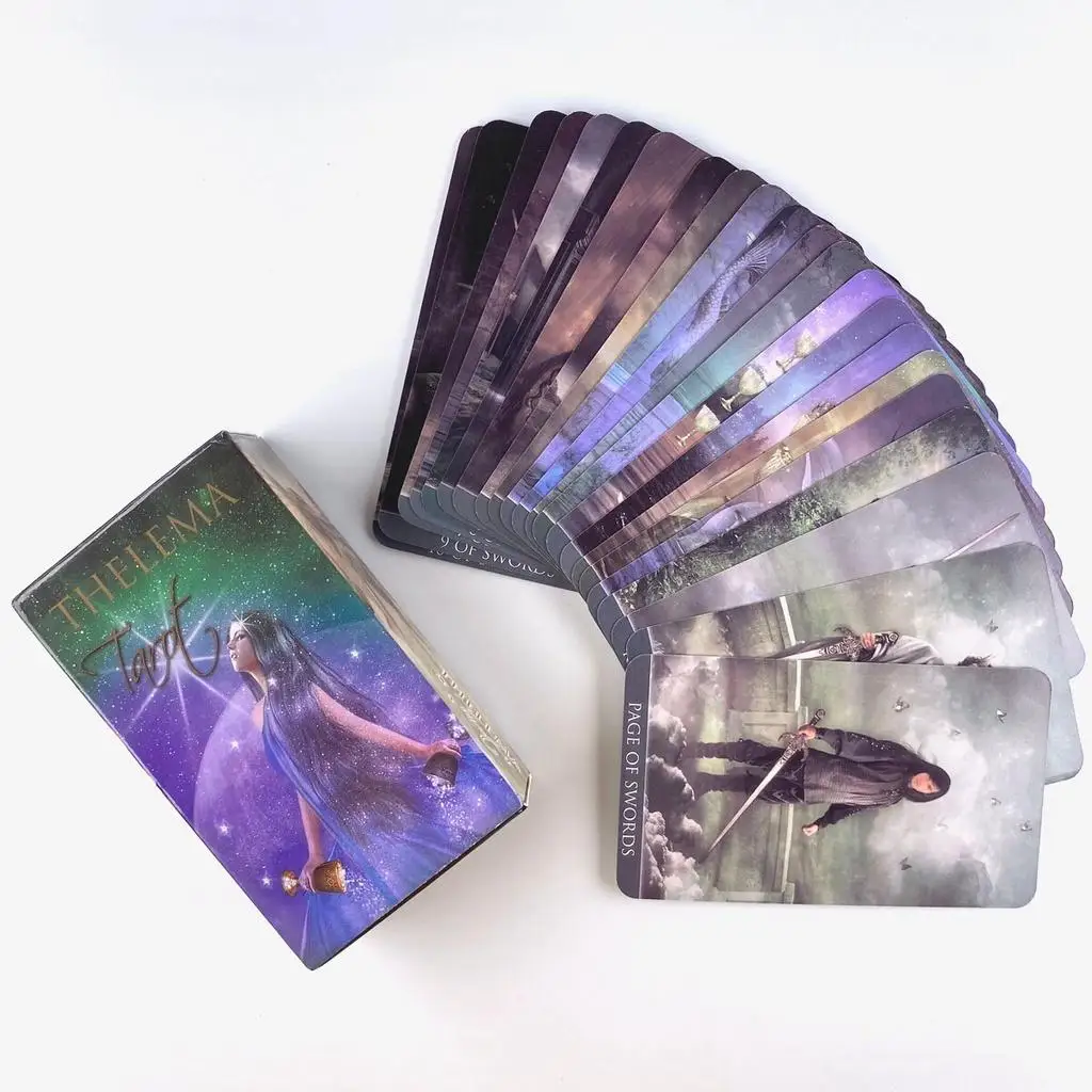 10.3*6cm Thelema Tarot Deck Leisure Party Board Game Fortune-telling ...