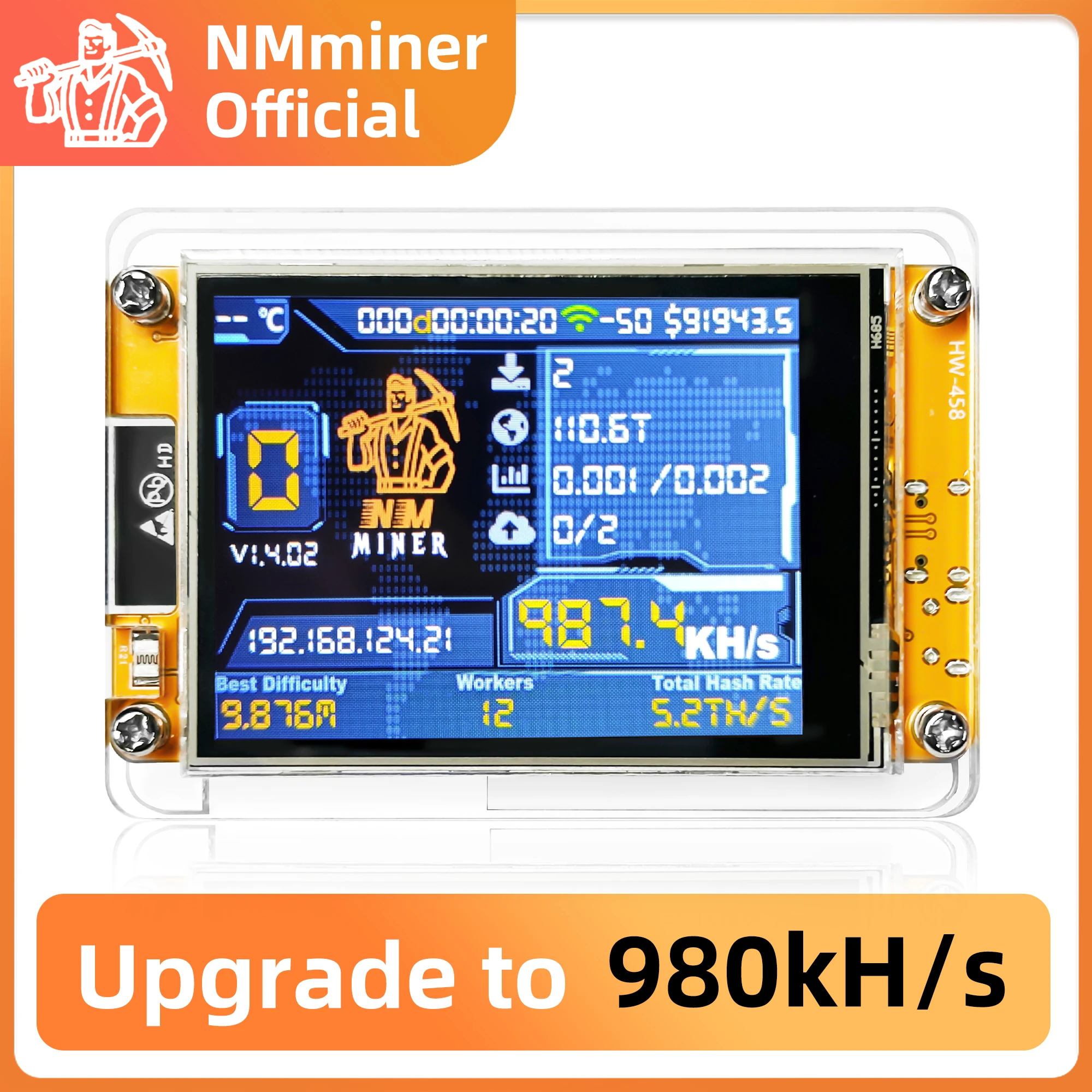 NMMiner NerdMiner CYD Хешрейт 980 кГц/с Майнер для Bitcoin | AliExpress