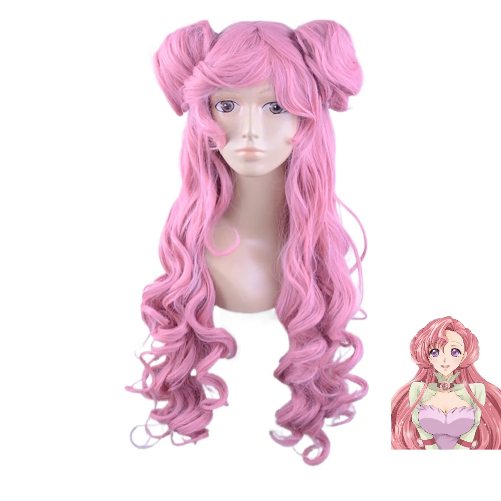 Code Geass Euphemia li Britannia Cosplay Costume Hair Pink Long Styled ...