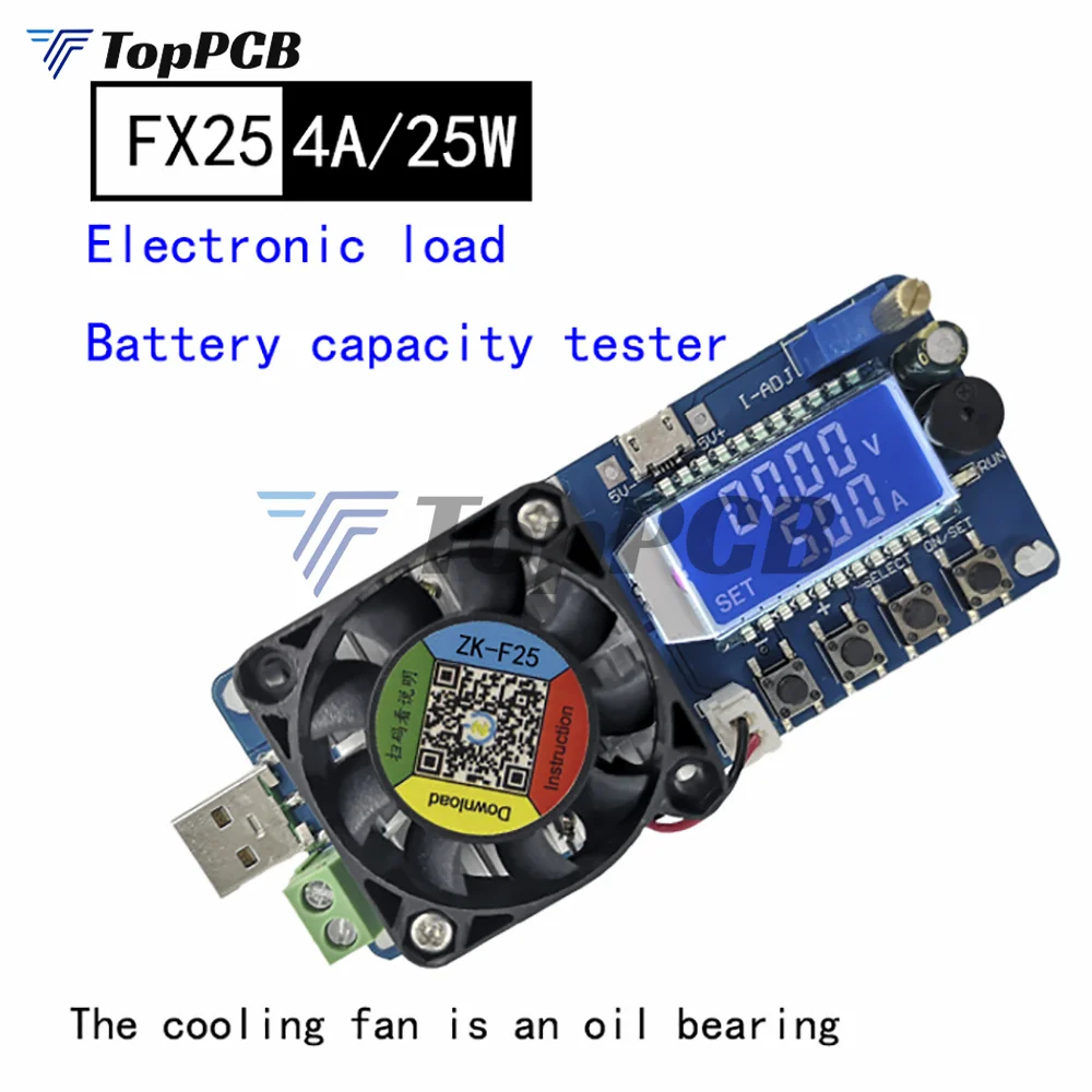25W-35W-4A-5A-Electronic-Load-Current-Voltage-Power-Tester-USB ...