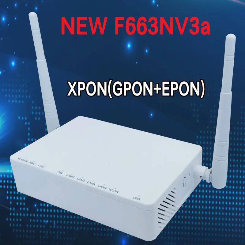 Eredeti F663Nv3A Gpon Epon Xpon 1Ge+ 3Fe+ 1 Pots+ Wifi Onu Ont Magyar Firmware Ac 2 Antenas ...
