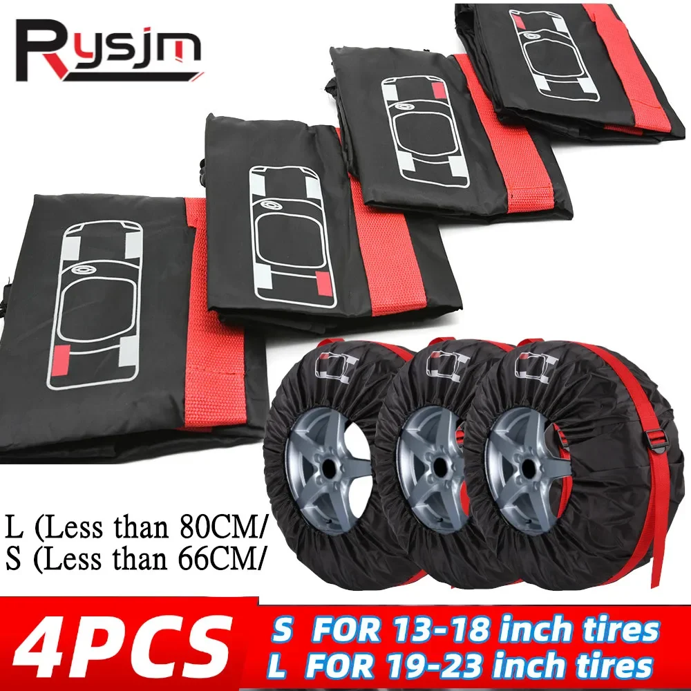 HD-4Pcs-Lot-Tire-Cover-Case-Car-Spare-Tire-Cover-Storage-Bags-Polyester ...