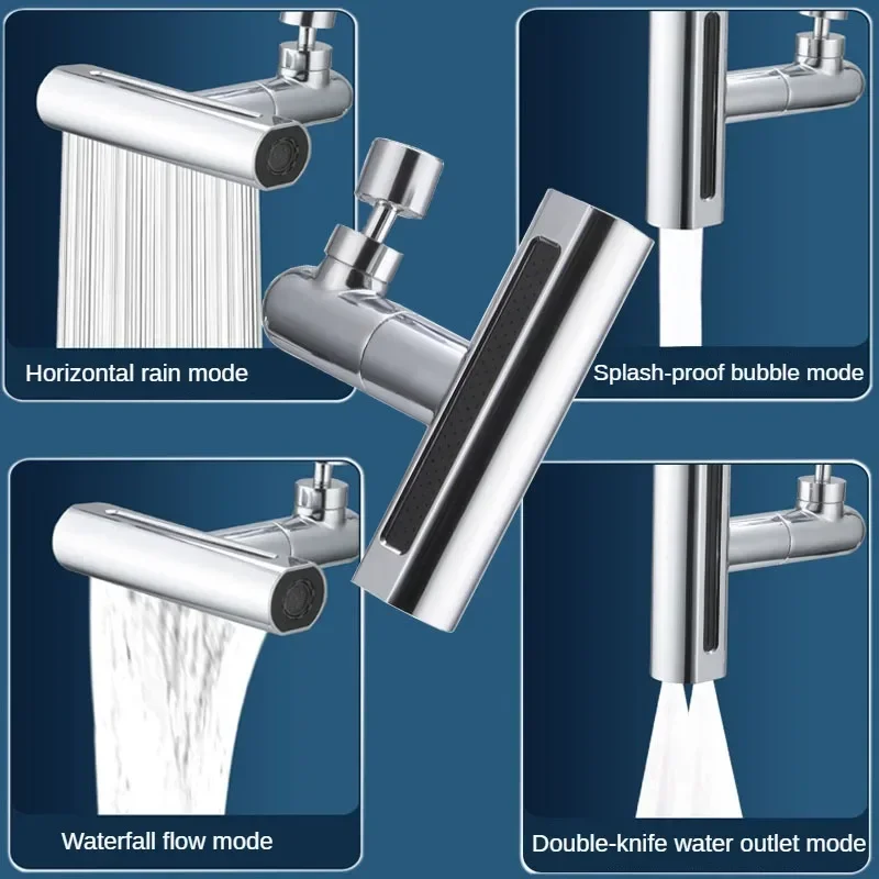 Real-Waterfall-Kitchen-Faucet-Extension-Adapter-720-Swivel-4-Mode ...