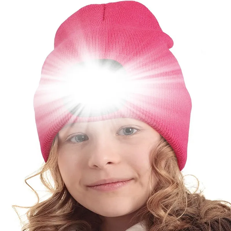 Led-Lighting-Knit-Hat-Rechargeable-Outdoor-Luminous-Night-Running ...