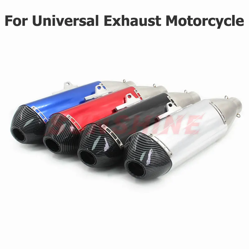 Escape-Moto-Universal-Exhaust-Motorcycle-Muffler-Pitbike-Pipe-Motocross ...