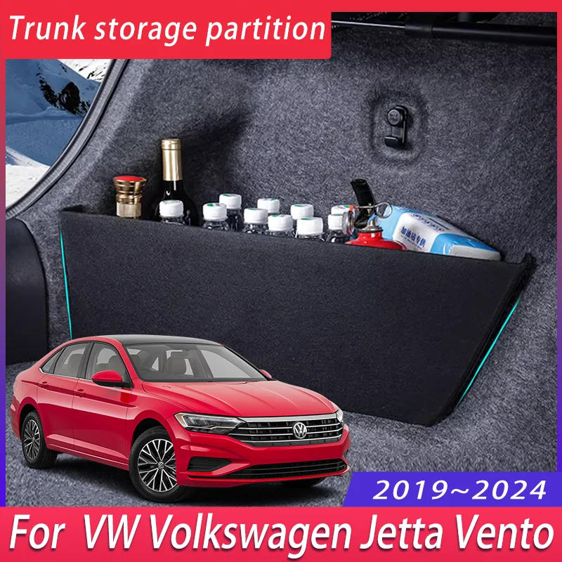 For-VW-Volkswagen-Jetta-Vento-2019-2024-2020-Car-Trunk-Storage ...