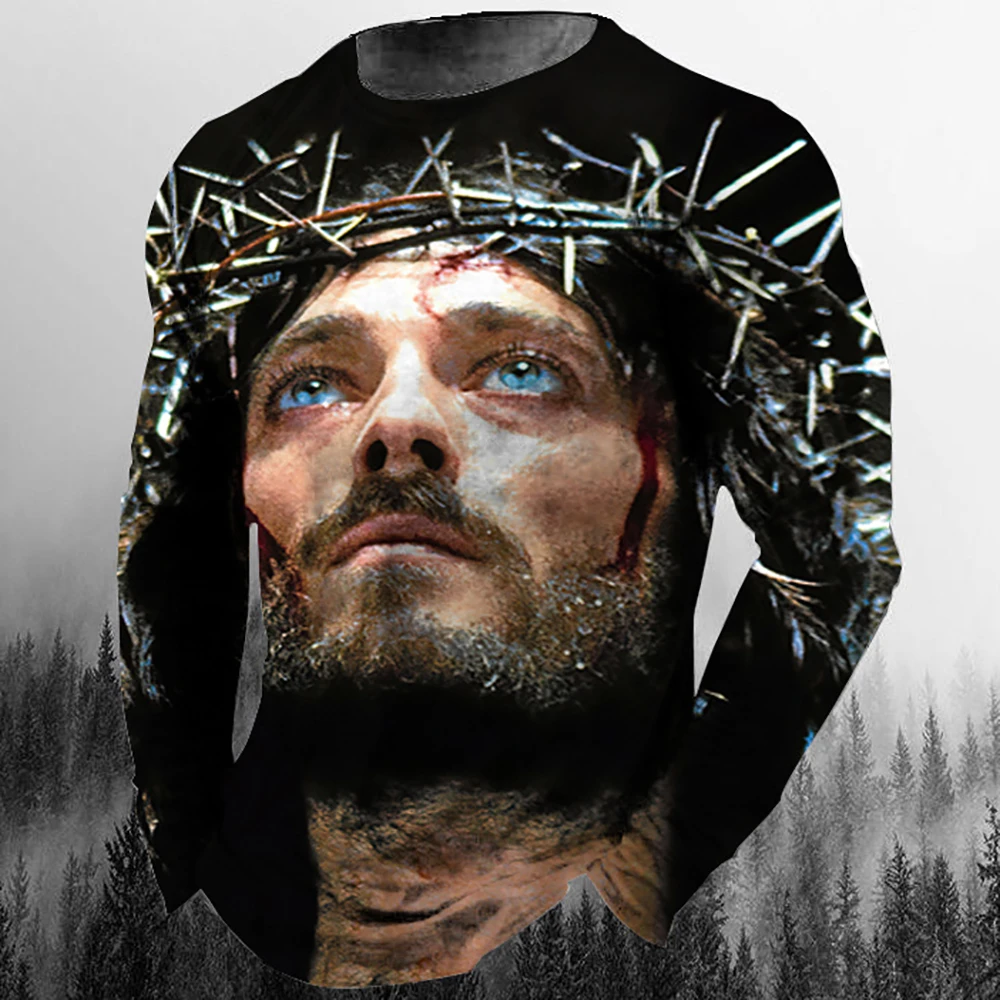 Long-Sleeve-Tshirts-3D-Print-Retro-Jesus-Christ-Streetwear-Loose-Men ...