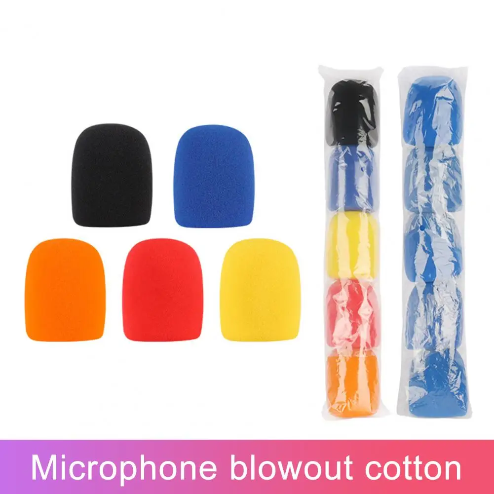 5Pcs-Microphone-Covers-Mic-Windscreen-Sponge-Covers-Headset-Mic ...