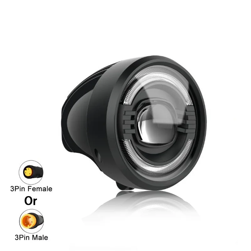 Kalosse-Waterproof-Electric-Snow-Bike-Front-Light-48V-7W-Battery ...