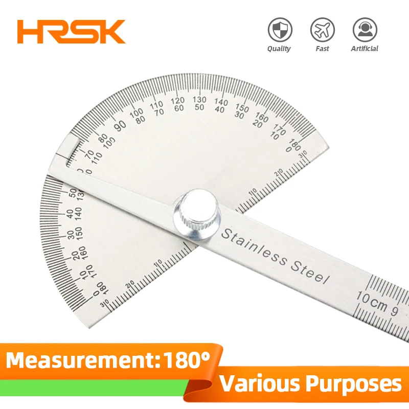 Goniometer-Stainless-Steel-Protractor-Metal-Ruler-Multi-Angle-Measuring ...