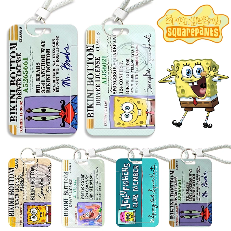SpongeBob Patrick Star Card Holder Funny License Students Bus Campus ...