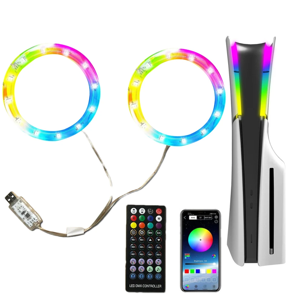 RGB-LED-Light-Strip-For-PS5-Slim-Game-Console-DIY-Decor-Accessories-8 ...