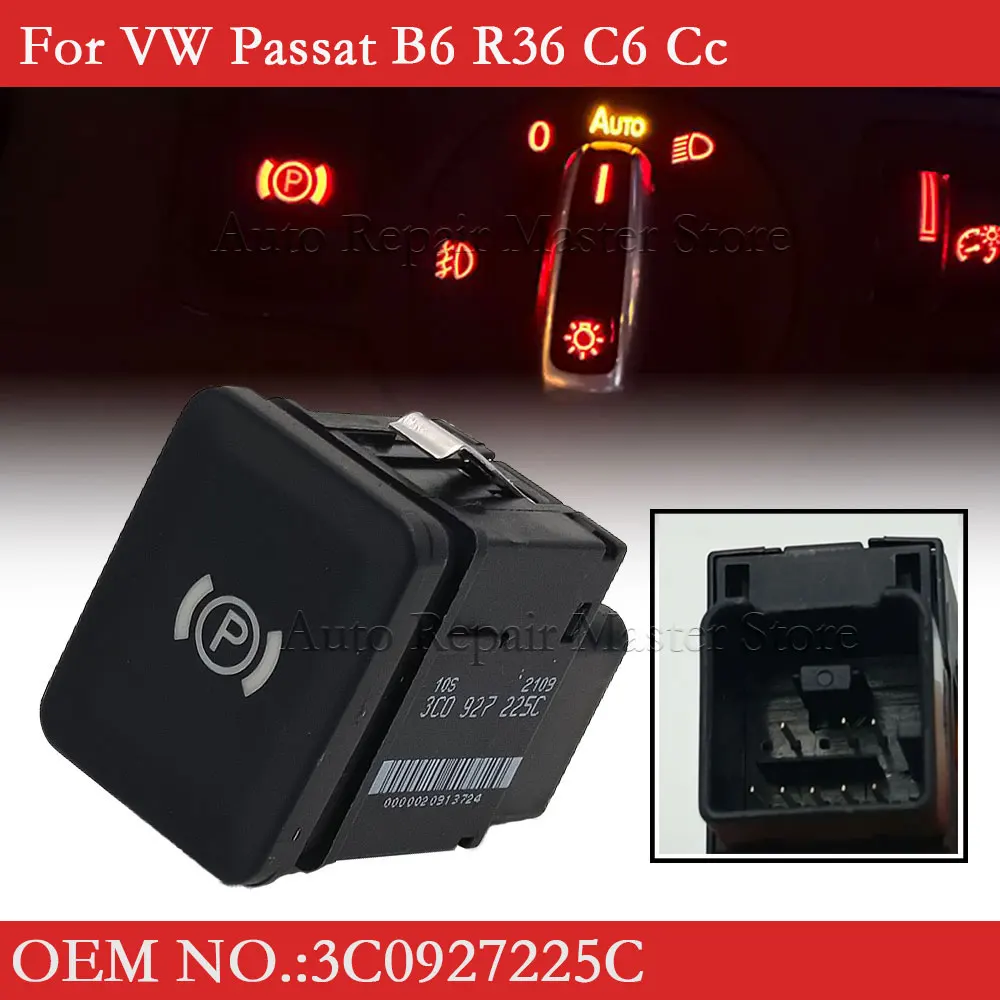 3C0927225C-For-Passat-B6-Handbrake-Button-Switch-Accessories-Auto-Car ...