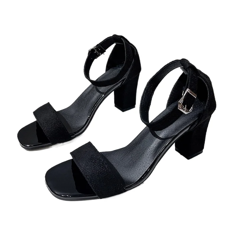 Women's 2024 Summer Fashion Sandals Medium High Heel Outdoor Sandalias ...