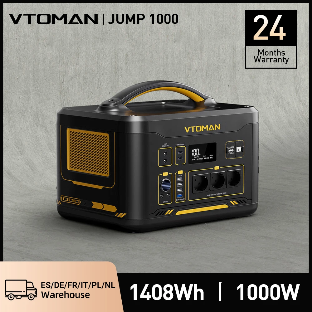 VTOMAN-JUMP-1000-Portable-Power-Station-1408Wh-Solar-Generator-1000W ...