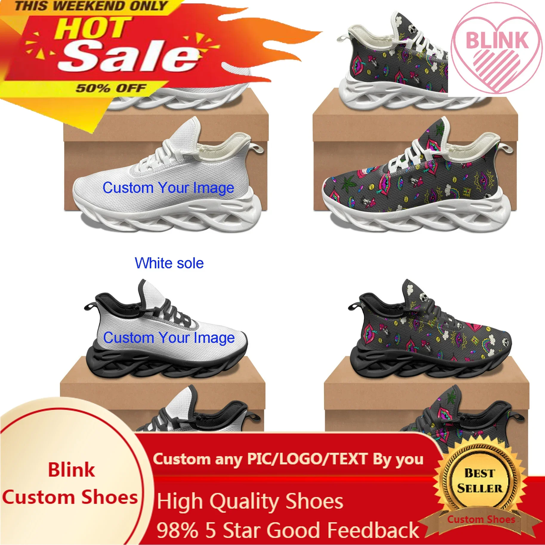 Custom-Made-Subliminal-Print-New-Women-Men-Sports-Shoes-Sneakers-WK9W ...