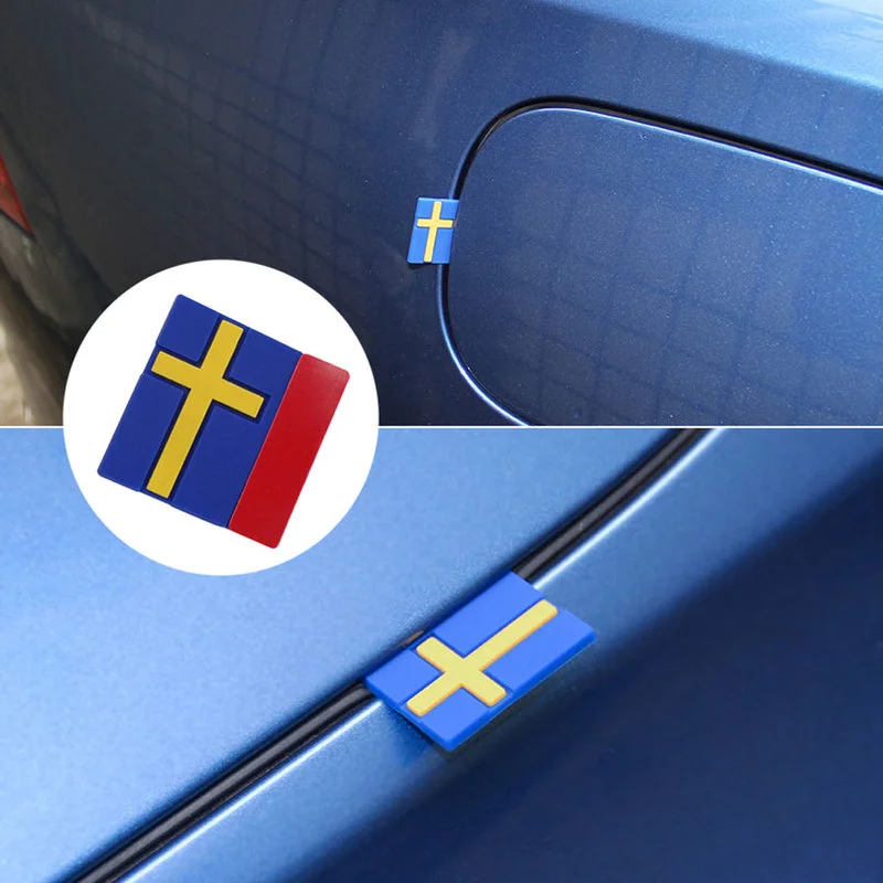 5pcs-Sweden-Swedish-Flag-Emblem-Stickers-Door-Front-Grille-Car-Interior ...