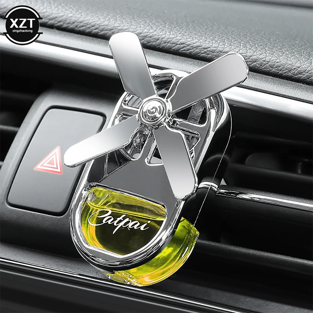 Air-Freshener-Car-Perfume-Diffuser-Alloy-Four-Leaf-Auto-Outlet-Perfume ...