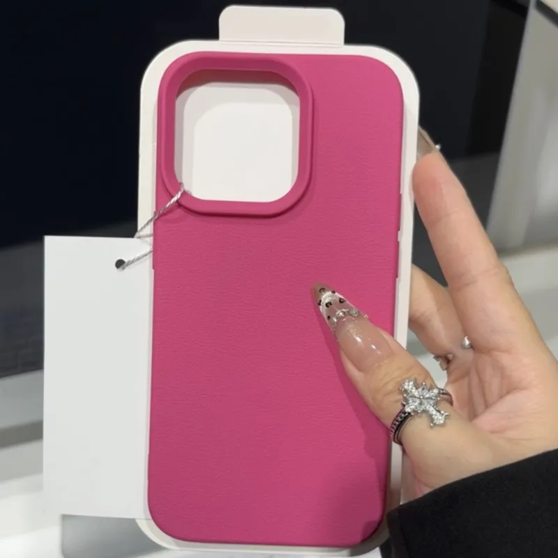 Luxury-Soft-Silicone-Rubber-Leather-Texture-Case-for-iPhone-16-15-14 ...