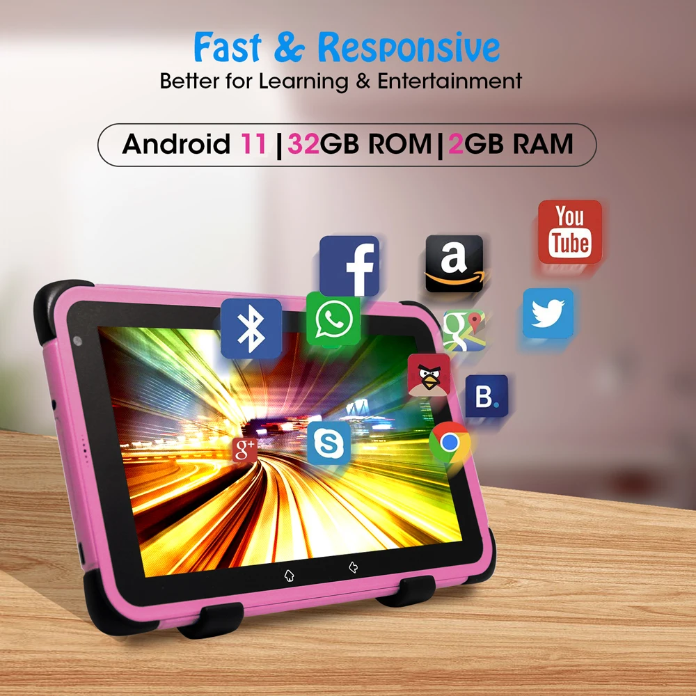 Android Tablet 7 Inch Pink