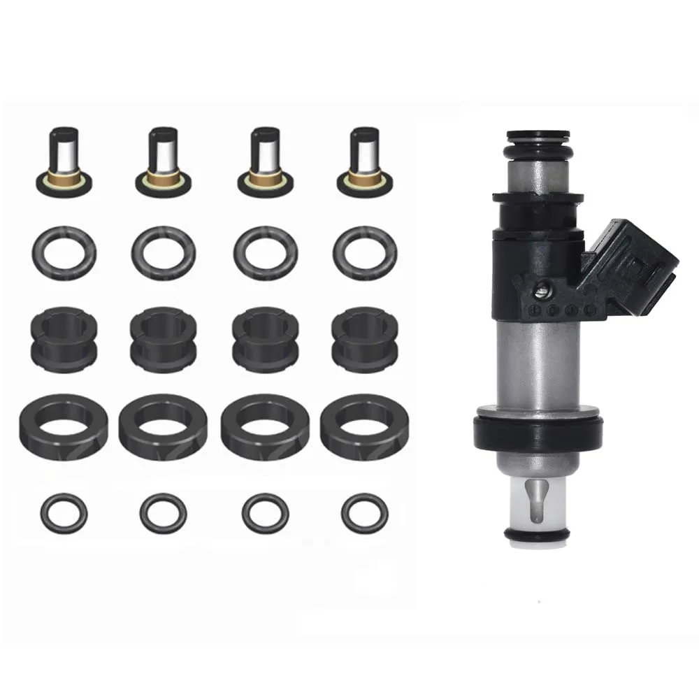 4Set Fuel Injector Repair Seal Kits oring 04102 For Honda Accord For ...