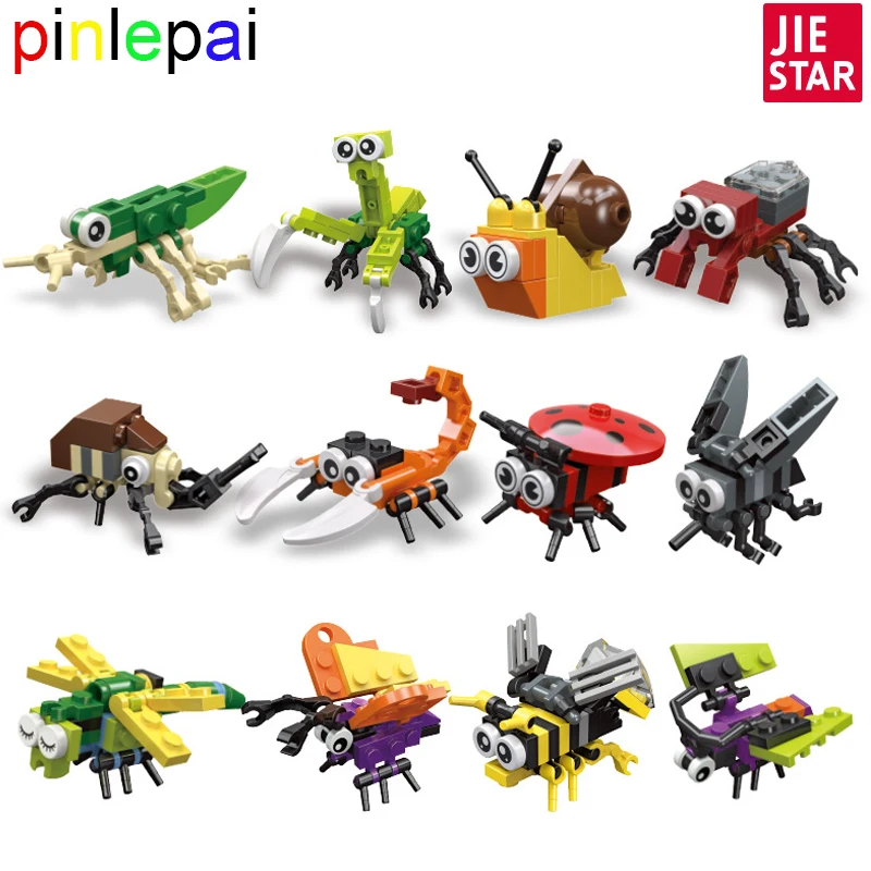 Pinlepai-Jiestar-Insect-Mini-Building-Blocks-Series-Block-Bricks-Brick ...