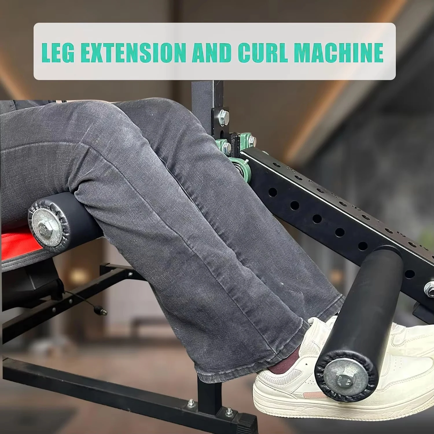 Power-Rack-Mounted-Leg-Extension-and-Curl-Machine-for-Home-Gym ...