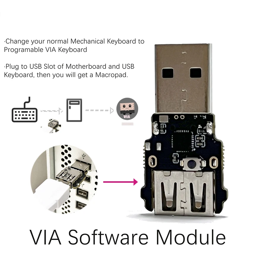 VIA Software Module VIA Program DIY Mechanical Magic USB Converter VIA ...