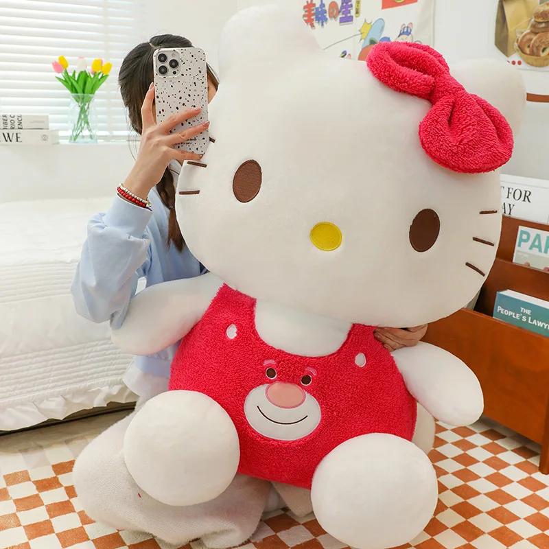 Almohada-de-dibujos-animados-Sanrio-Hello-Kitty-mu-eco-con-ropa-de ...