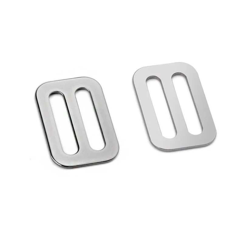 4pcs-Stainless-Steel-Tri-Glide-Strap-Adjuster-Slider-Square-Buclke-for ...