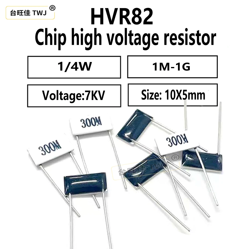 10pcs-HVR82MZ1005-thick-film-high-voltage-resistor-1-4W-1G-2G-3G-39M ...