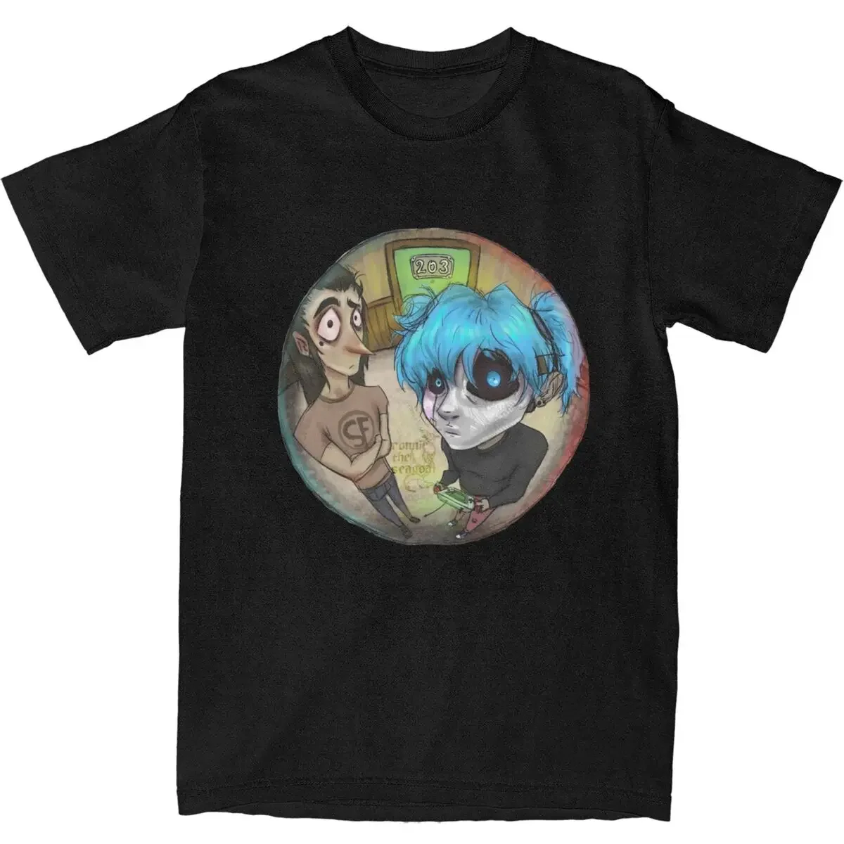 Sally-Face-Sal-Fisher-Outfits-T-Shirt-Men-Women-Empty-Hallways-Funny ...