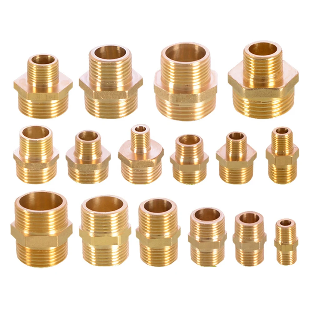 Brass Tube Fitting Quick Fit Adapter Male Thread 1/8" 1/4" 3/8" 1/2" 3/ ...